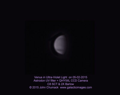 Venus in Ultra-Violet Light on 05-02-2015 - Galactic Images
