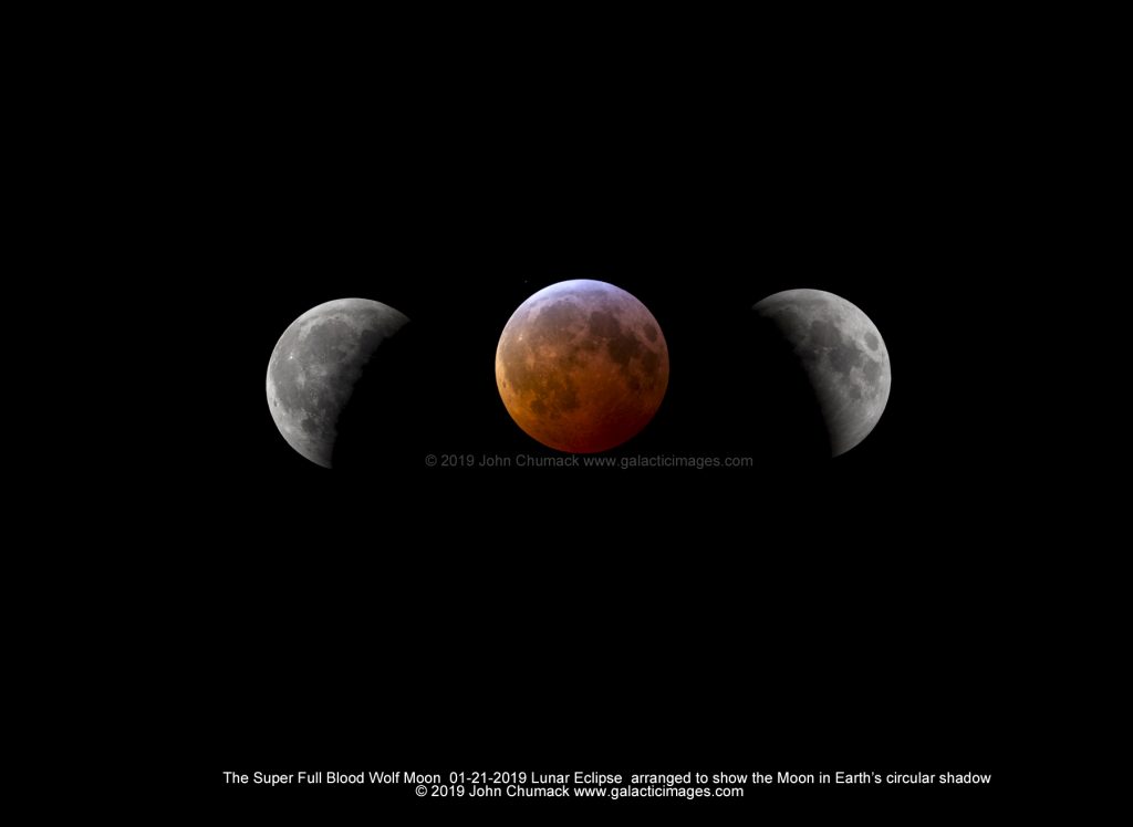 Earth's Shadow - Lunar Eclipse 2019 - Galactic Images