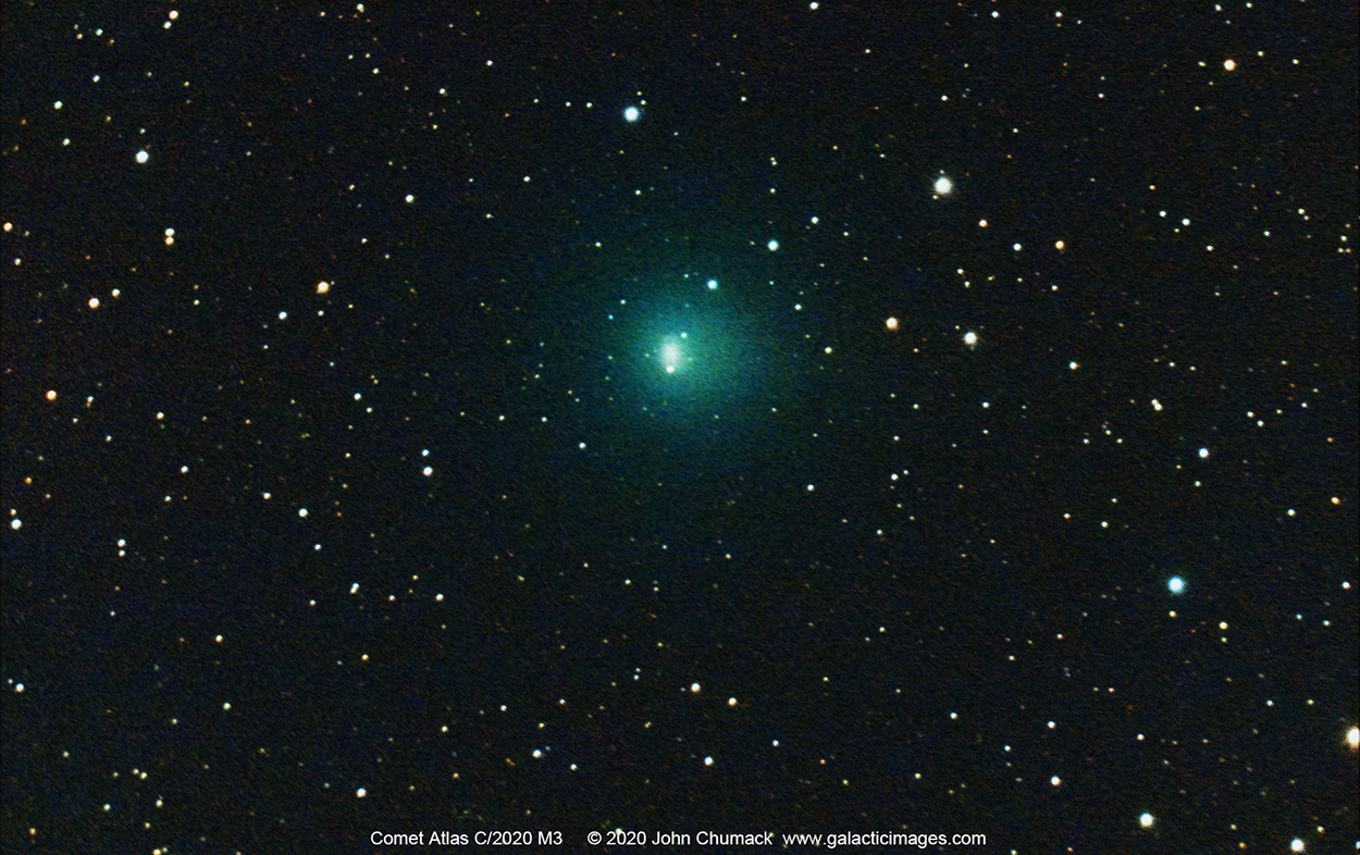 A close-up view of Comet Atlas C/2020 M3 - Galactic Images