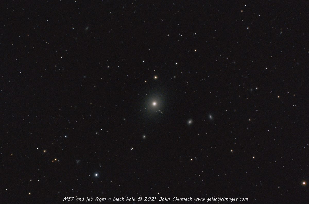 M87 Elliptical Galaxy, and its Plasma Jet! - Galactic Images
