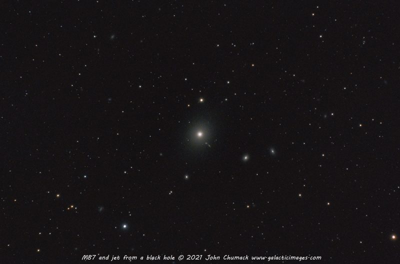 M87 Elliptical Galaxy, and its Plasma Jet! - Galactic Images