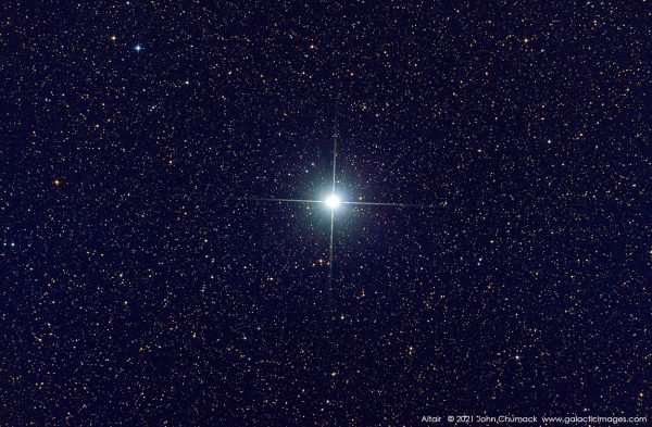 Altair - The Brightest Star in Aquila - Galactic Images