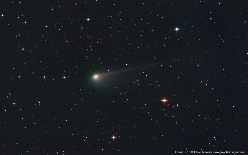 Comet 67P/Churyumov–Gerasimenko & PGC Galaxies in Cancer - Galactic Images