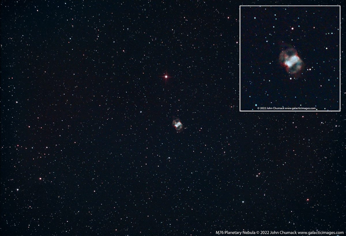 M76 The Little Dumbbell Nebula, A Bipolar Planetary Nebula - Galactic ...