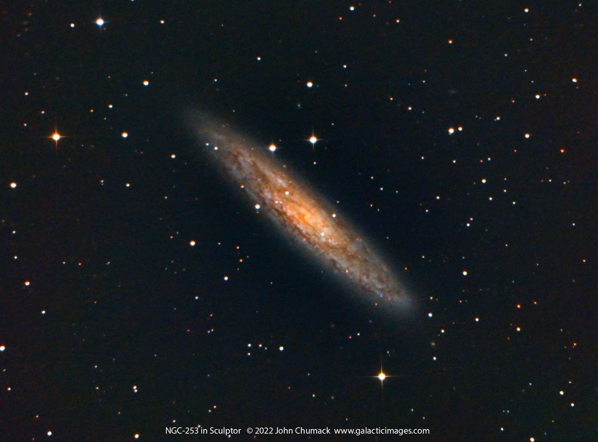 NGC-253 Spiral Galaxy with 12 Inch + ZWO294MC - Galactic Images