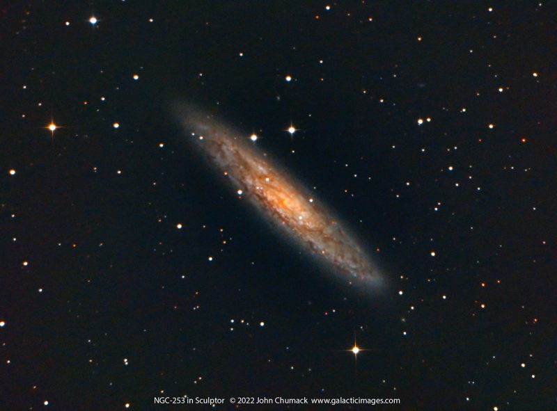 NGC-253 Spiral Galaxy with 12 Inch + ZWO294MC - Galactic Images