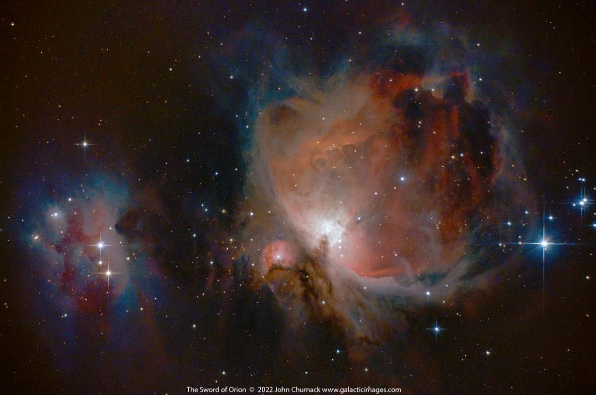 M42 -M43 The Sword of Orion and The Running Man NGC-1973-75-77 ...