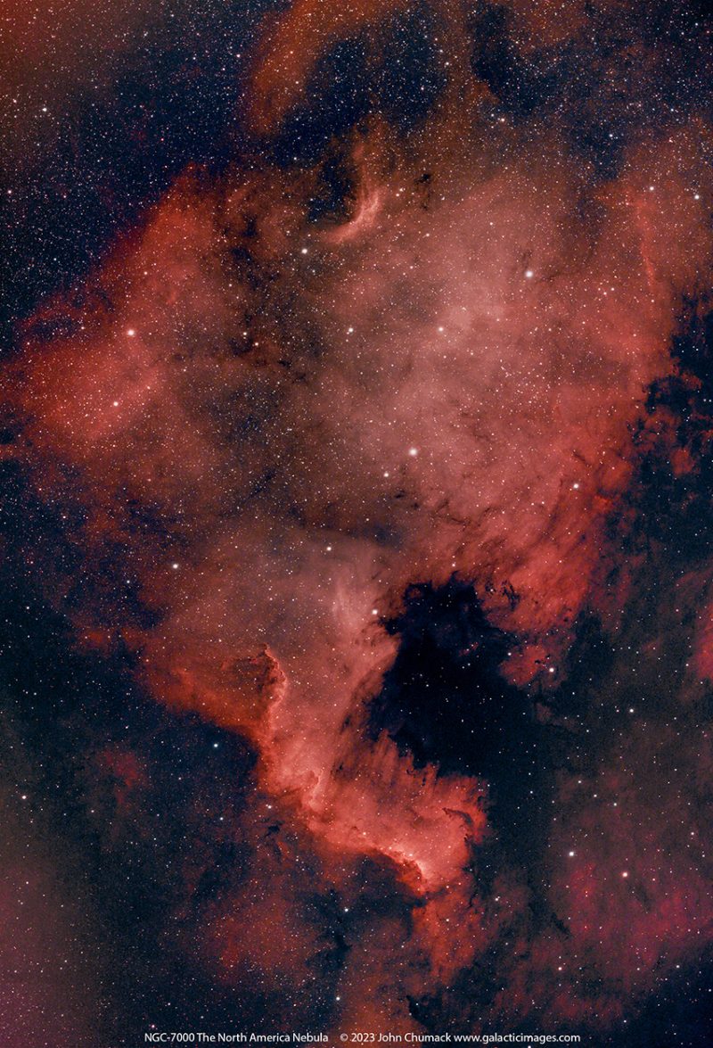 NGC-7000 The North America Nebula Complex - RASA 8 - Galactic Images