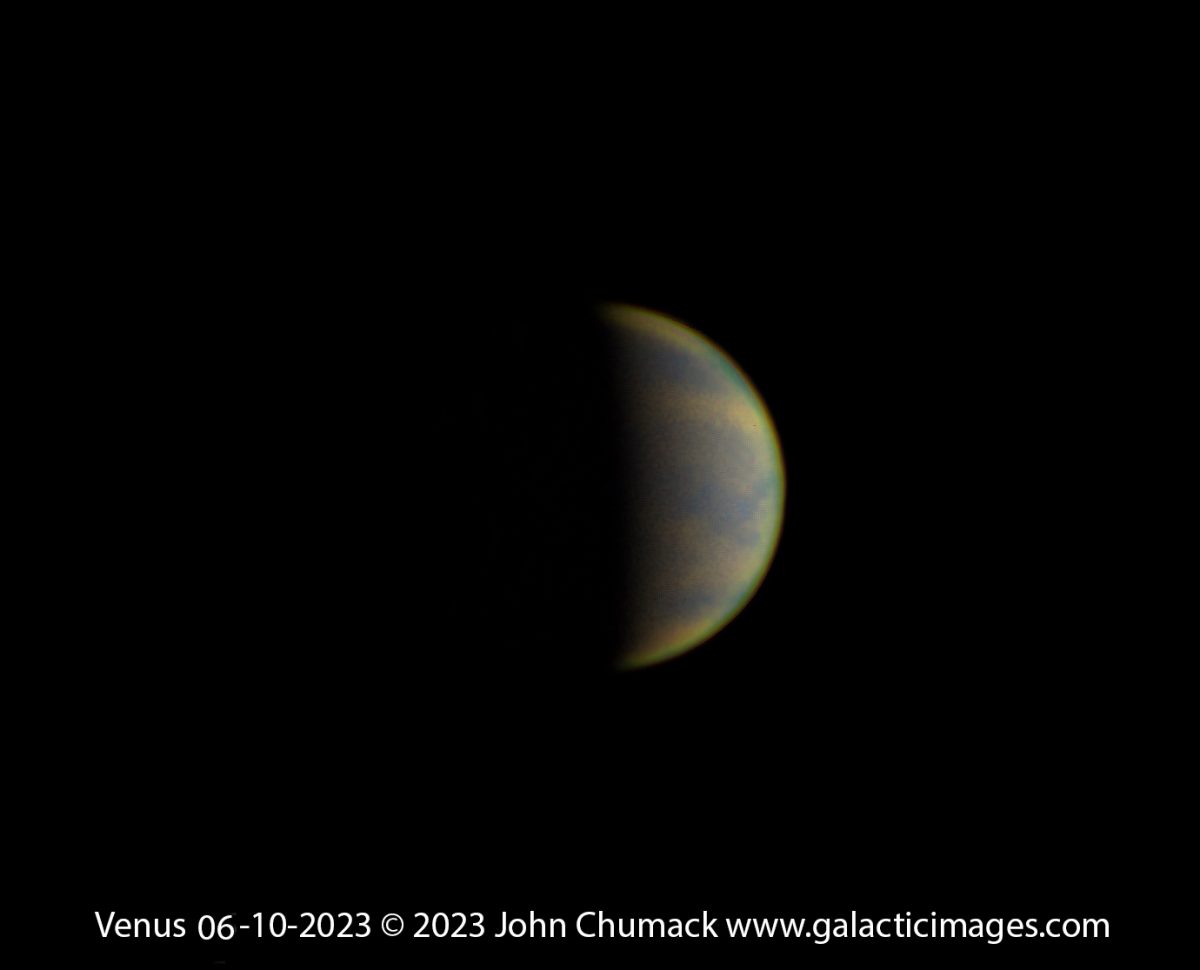 The Planet Venus on 06-10-2023 UV & IR Light - Galactic Images