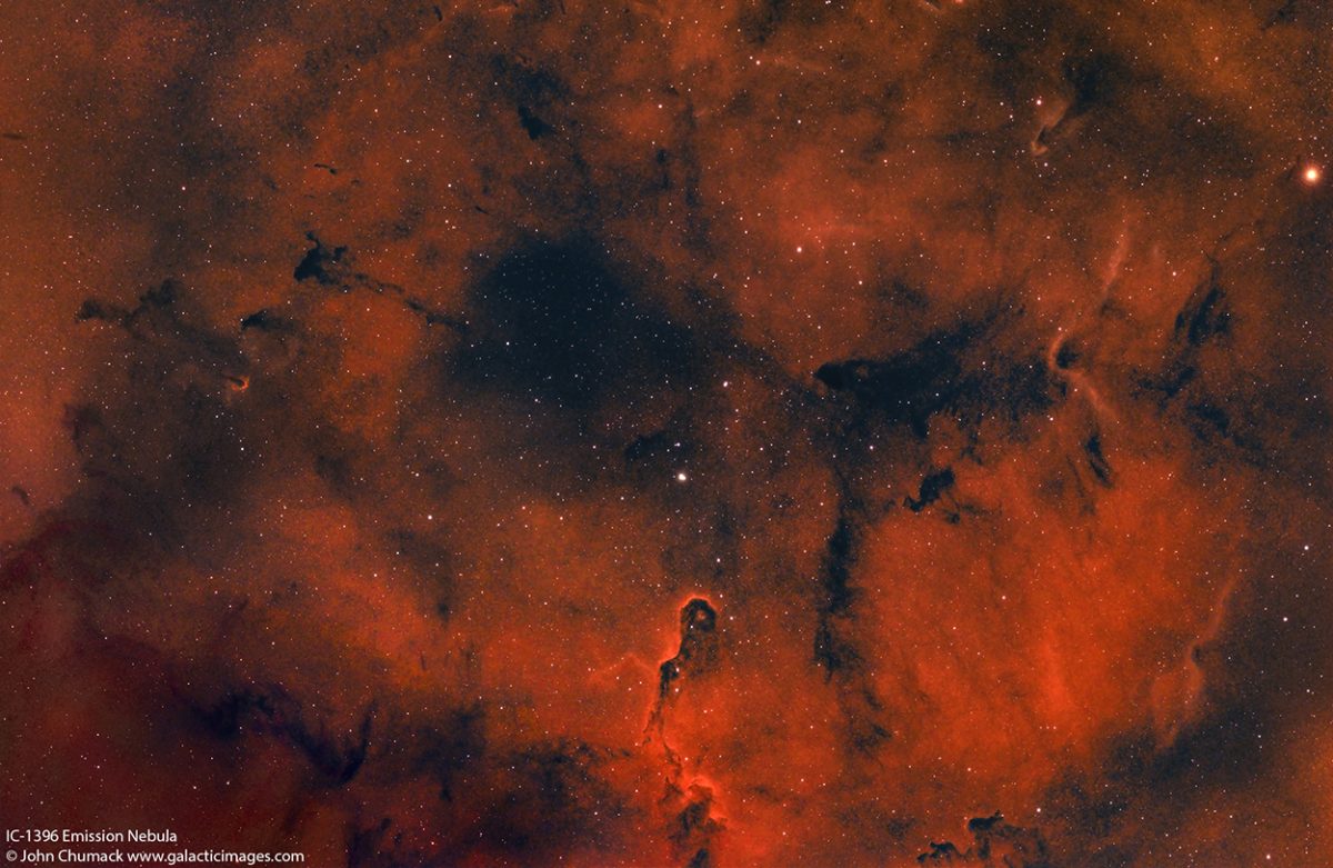 IC-1396 Emission Nebula with Mu Cephei and Dark Nebulae - Galactic Images